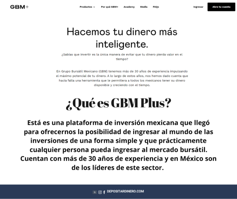 Depositar dinero en GBM Plus | Tutorial muy fácil por pasos